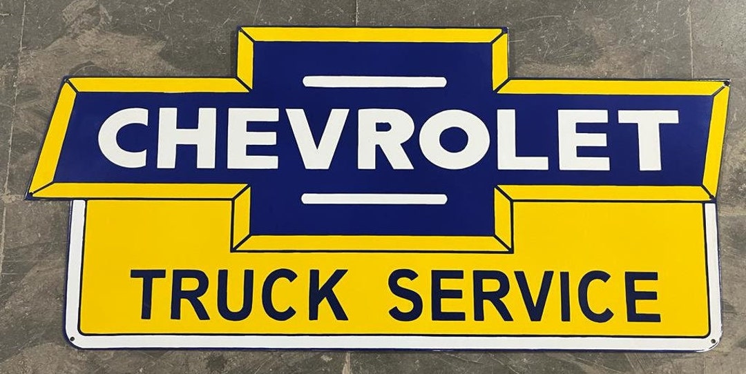 FINEST chevrolet Truck Service METAL Sign - Etsy
