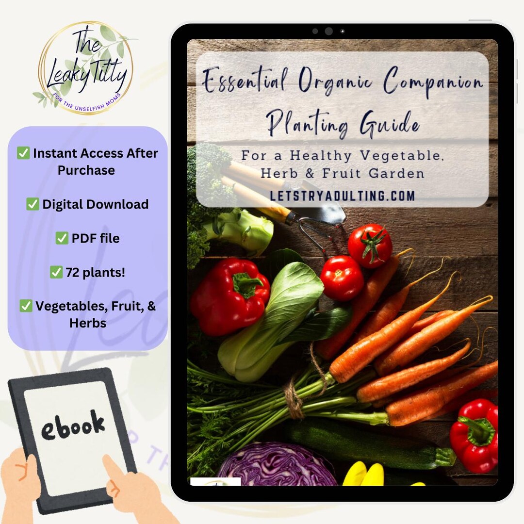 Organic Companion Planting Guide 2025 PDF - Digital Download for ...