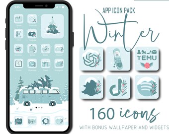 Winter App Icons, Winter App Icon Set, Ios App Icons, App Icons,android ...