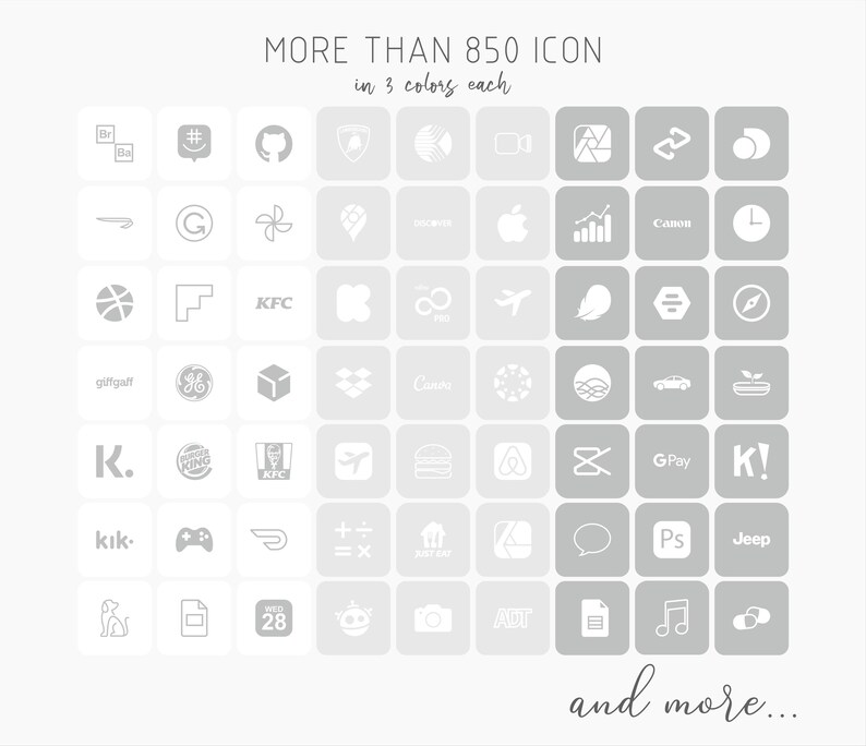 Cozy White APP Icons, App Icon Set, Ios App Icons, Flower App Icons ...
