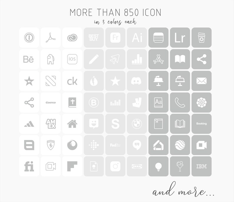 Cozy White APP Icons, App Icon Set, Ios App Icons, Flower App Icons ...
