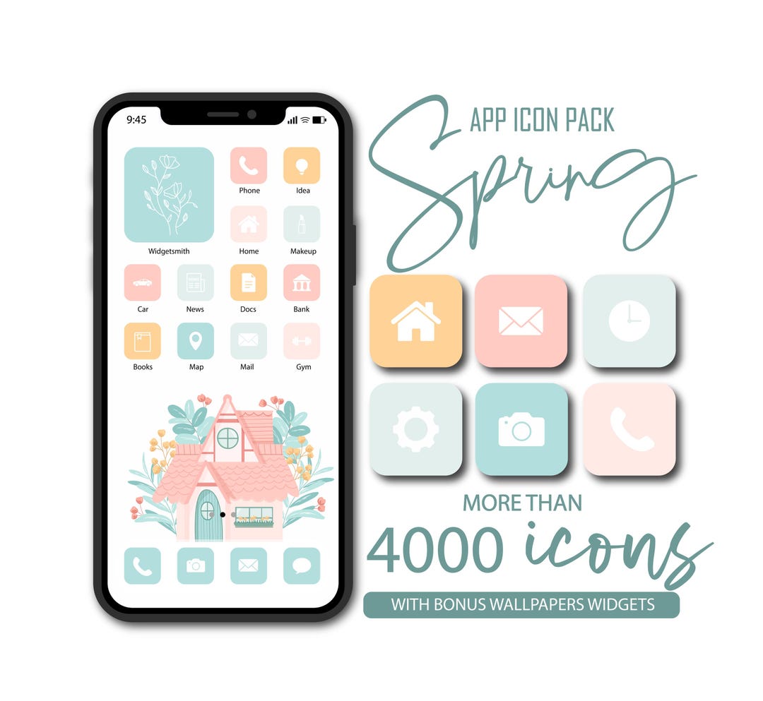 Spring App Icon Set: 850+ Ios & Android Icons, Widgets, Wallpaper ...