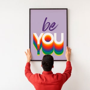 Printable Poster Be You | Motivational Printable Art | Self-love Be ...