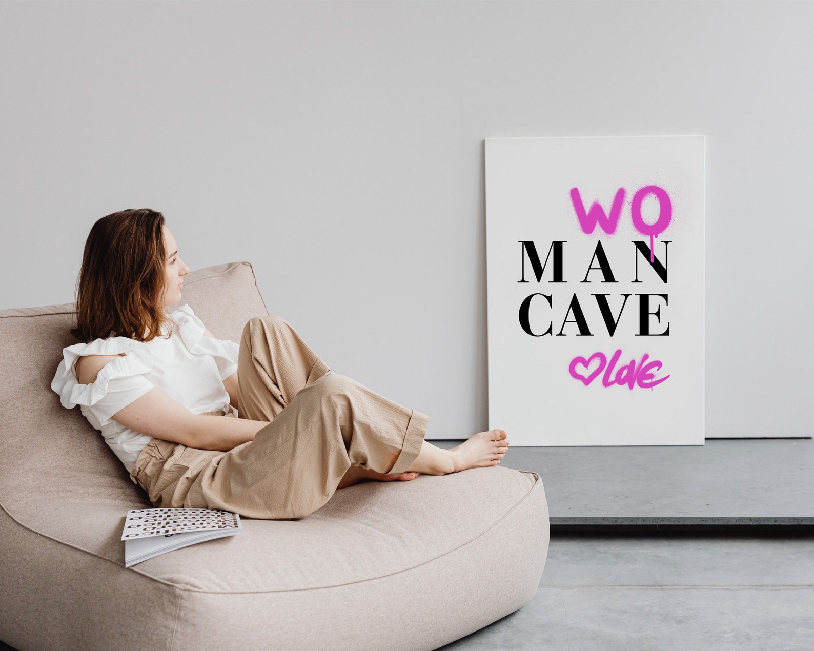 Poster Woman Cave/man Cave She Shed Poster Feminine Room Decor Funny ...