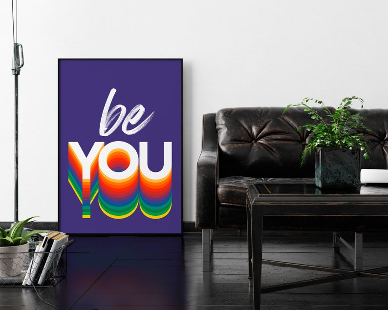 Printable Poster Be You Motivational Printable Art - Etsy