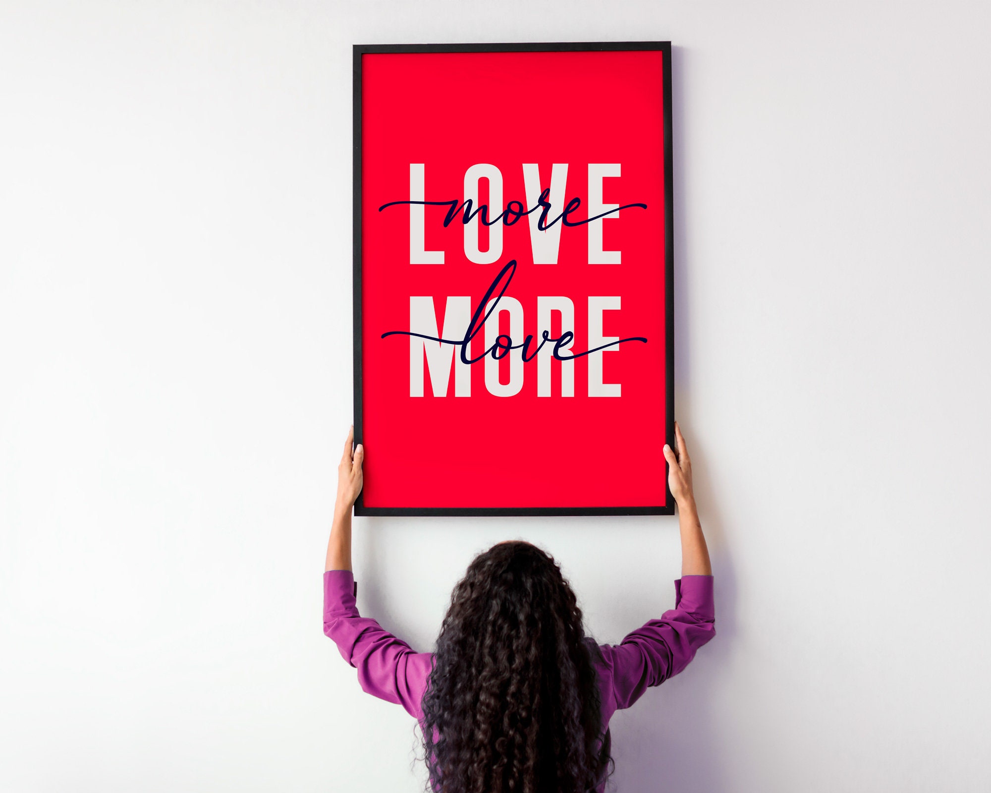 Poster love More More Love Printable Wall Art Inspirational Wall Decor ...