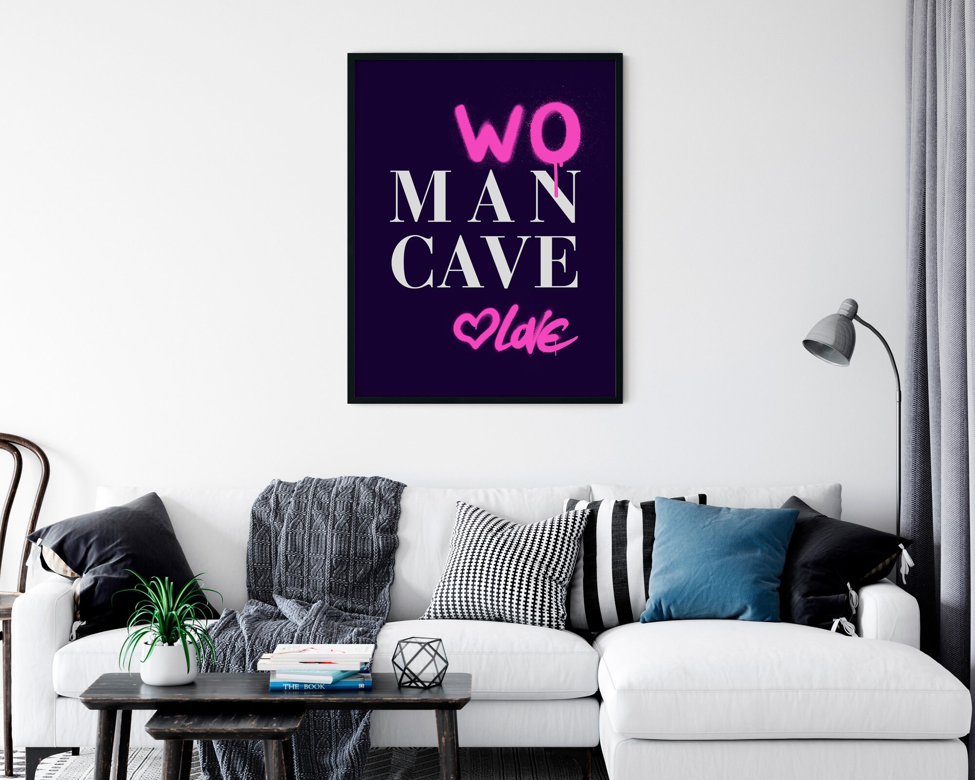 Poster Woman Cave/man Cave | She Shed Poster | Feminine Room Decor ...