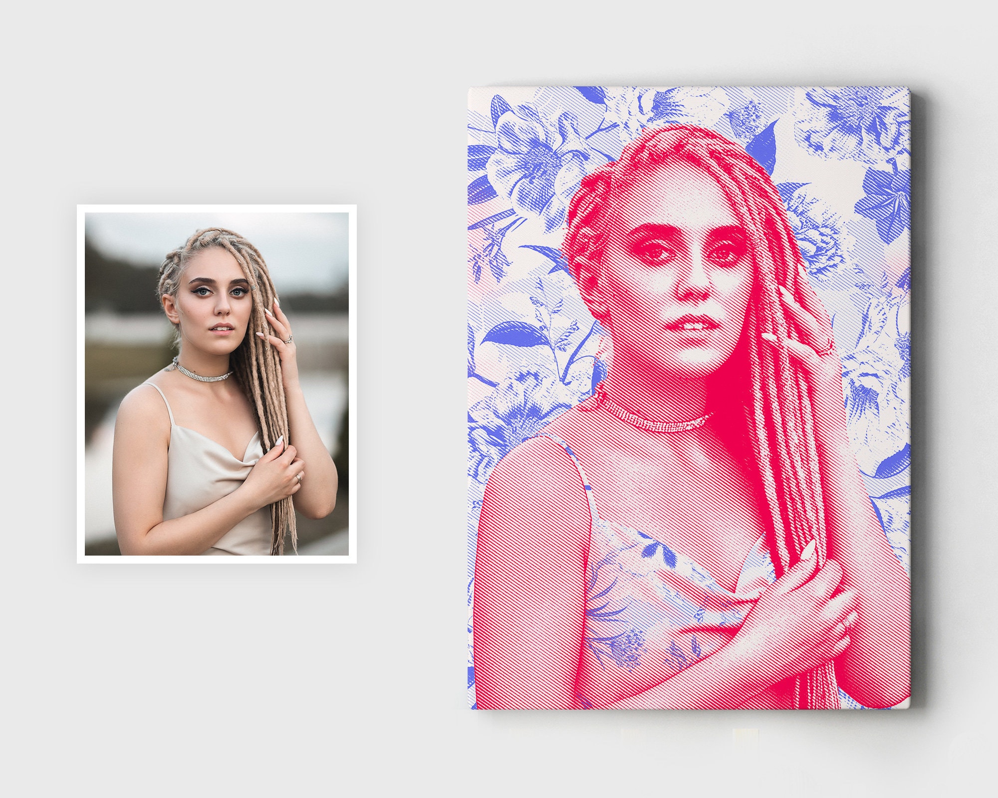 Custom Pop Art Portrait From Photo | Original Personalized Pop Art ...