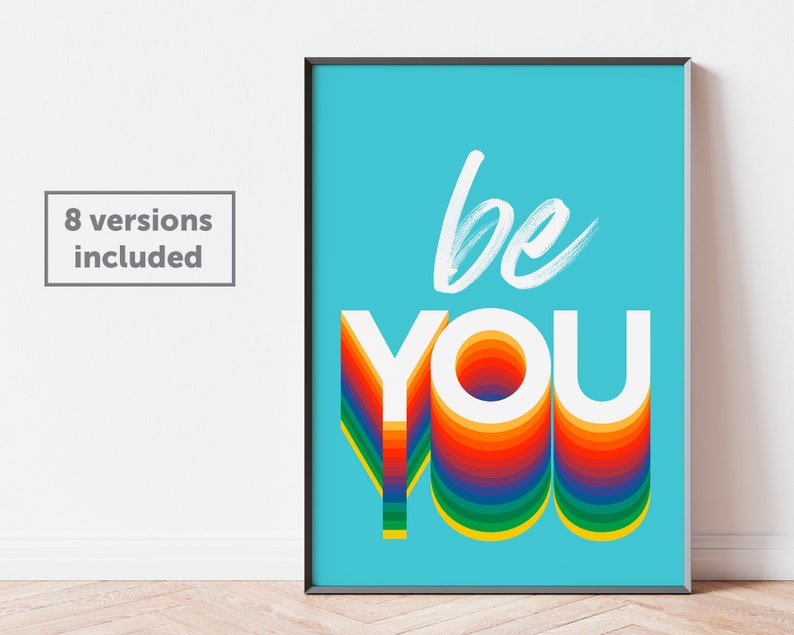 Printable Poster Be You Motivational Printable Art - Etsy