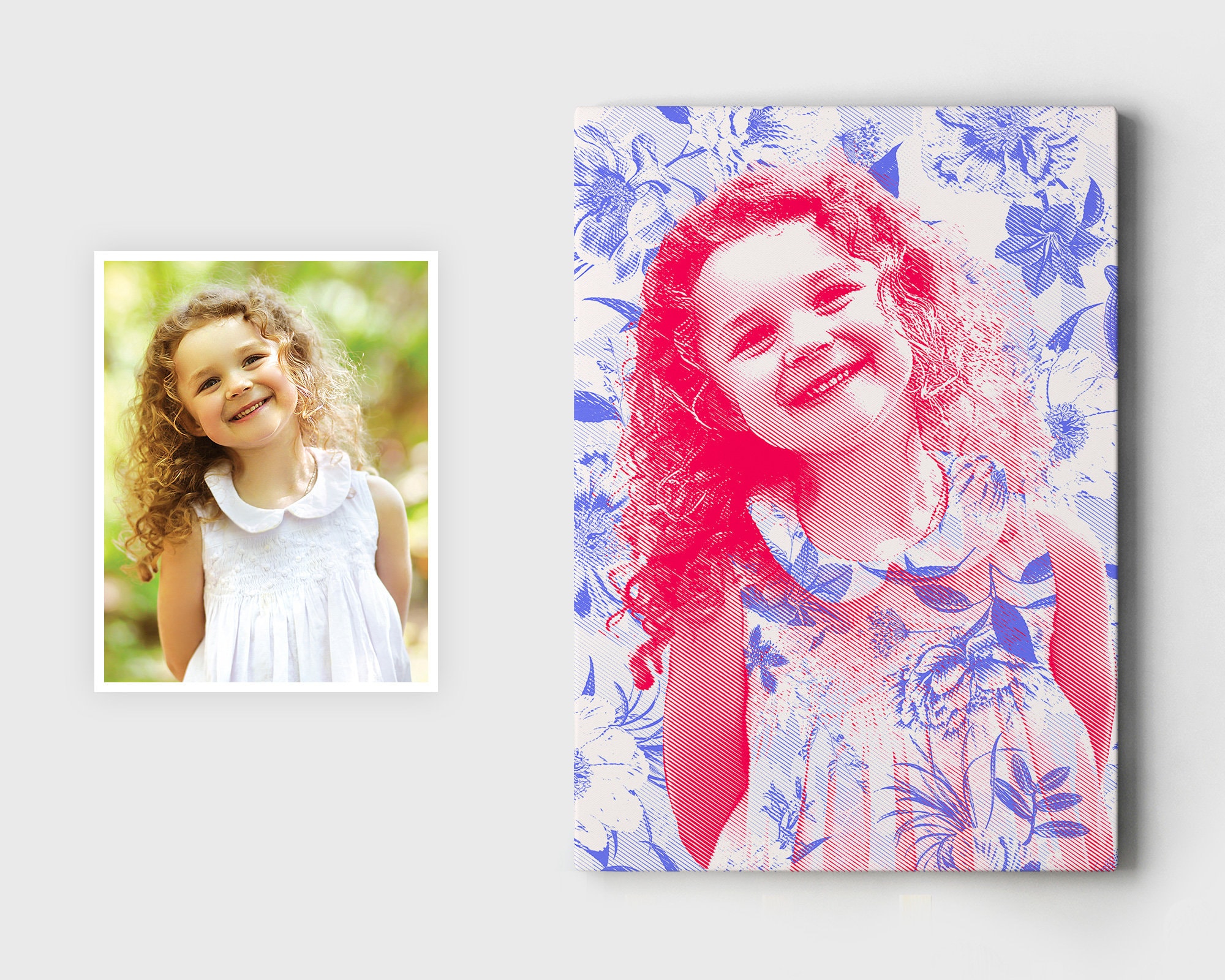 Custom Pop Art Portrait From Photo | Original Personalized Pop Art ...