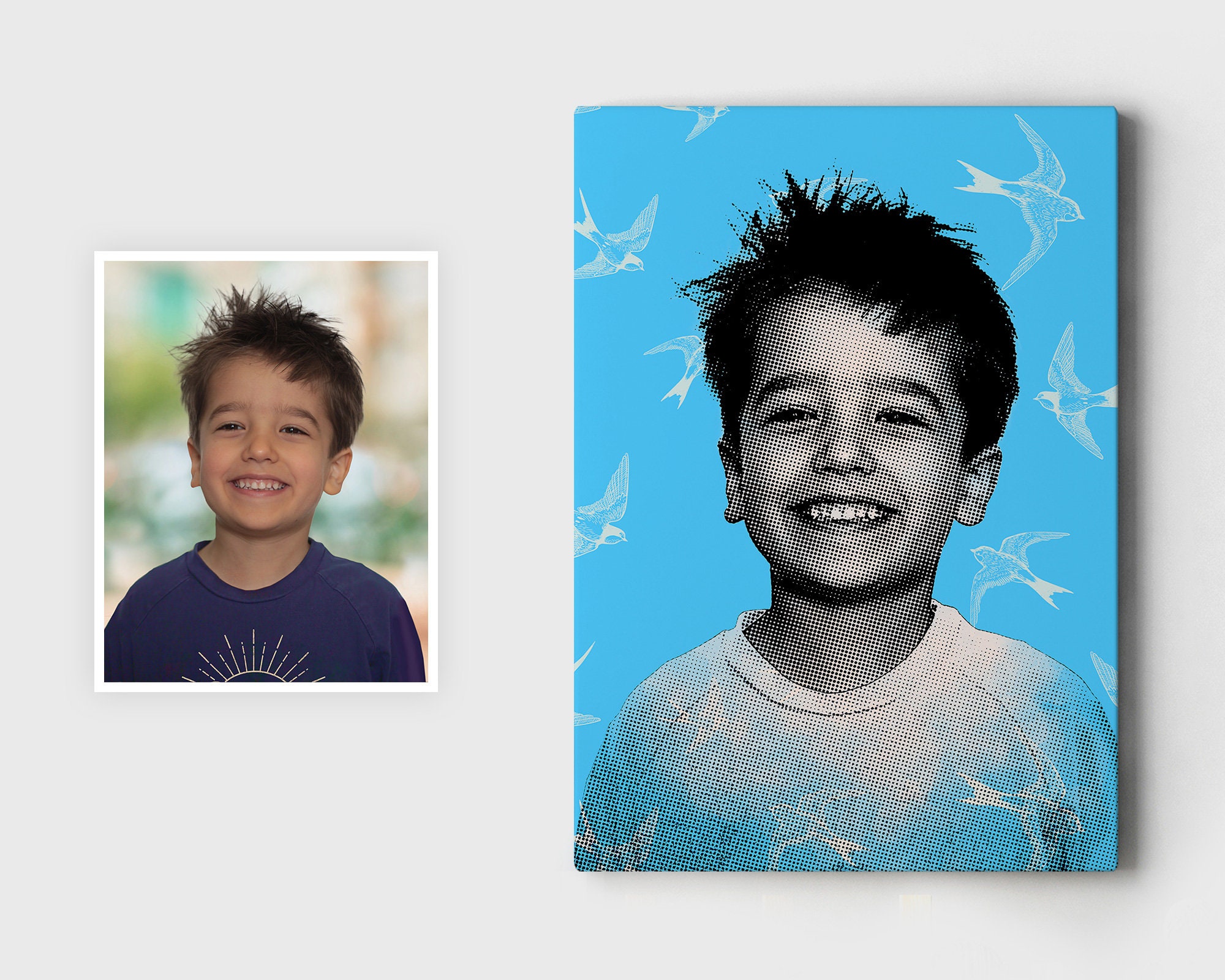 Custom Pop Art Portrait Original Pop Art Portrait From Photo ...