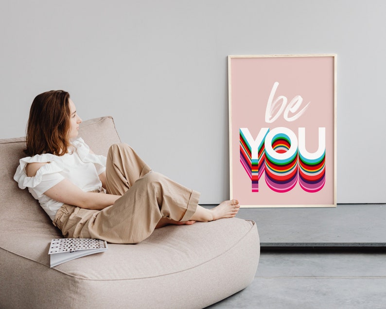 Printable Poster Be You Motivational Printable Art - Etsy