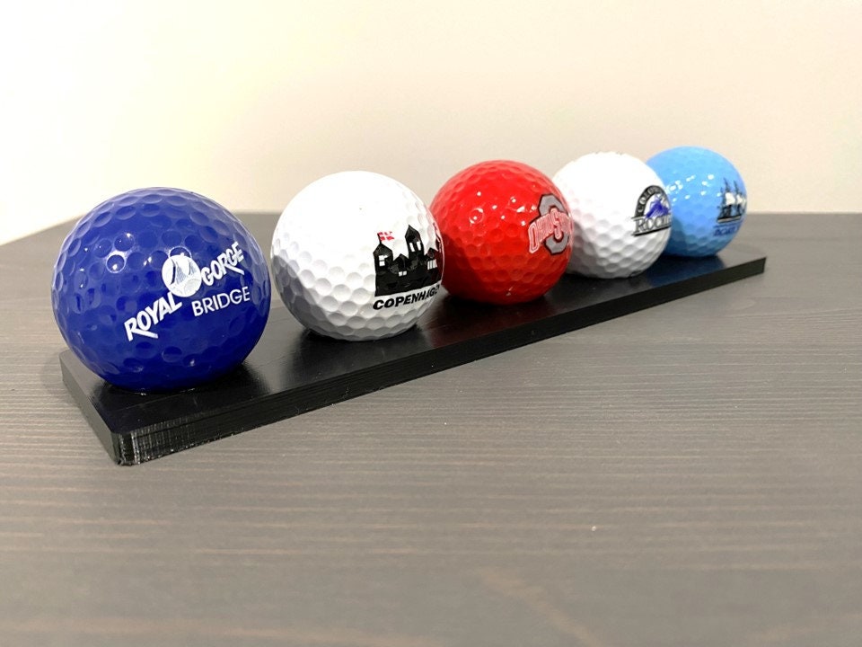 Golf Ball Stand 5 Golf Ball Display - Etsy