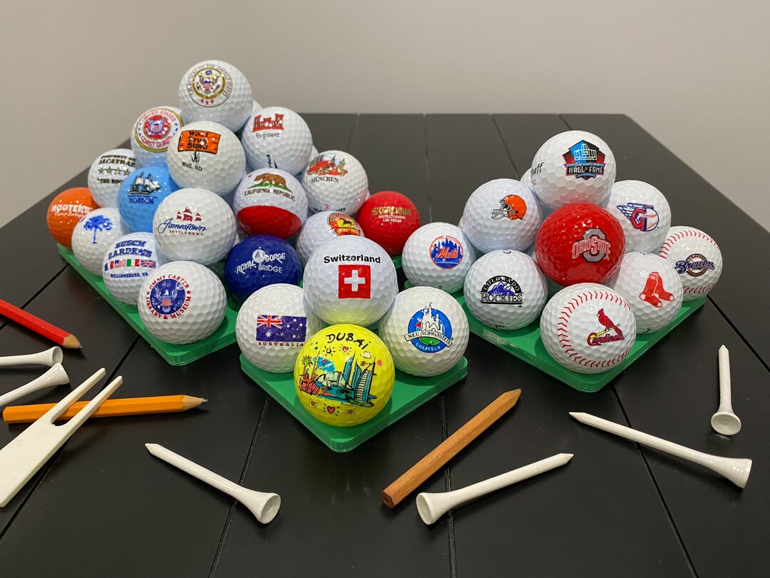 Golf Ball Pyramid Stand Golf Ball Tray Golf Ball Display - Etsy