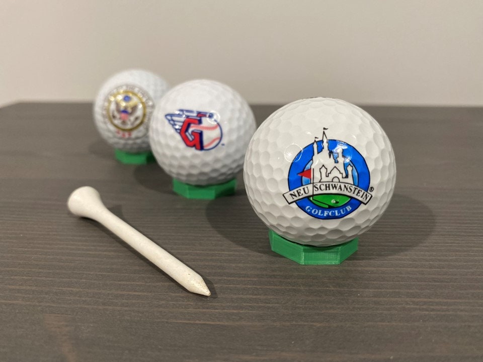 Minimal Golf Ball Stand Golf Ball Display set of 3 - Etsy