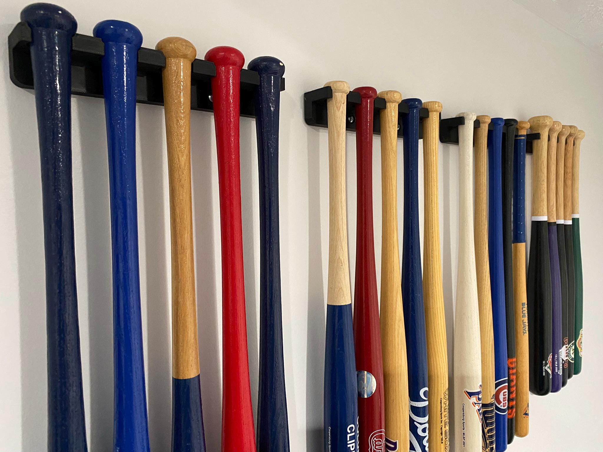 Mini Baseball Bat Wall Mount Display: Holds 5 Mini Bats - Etsy