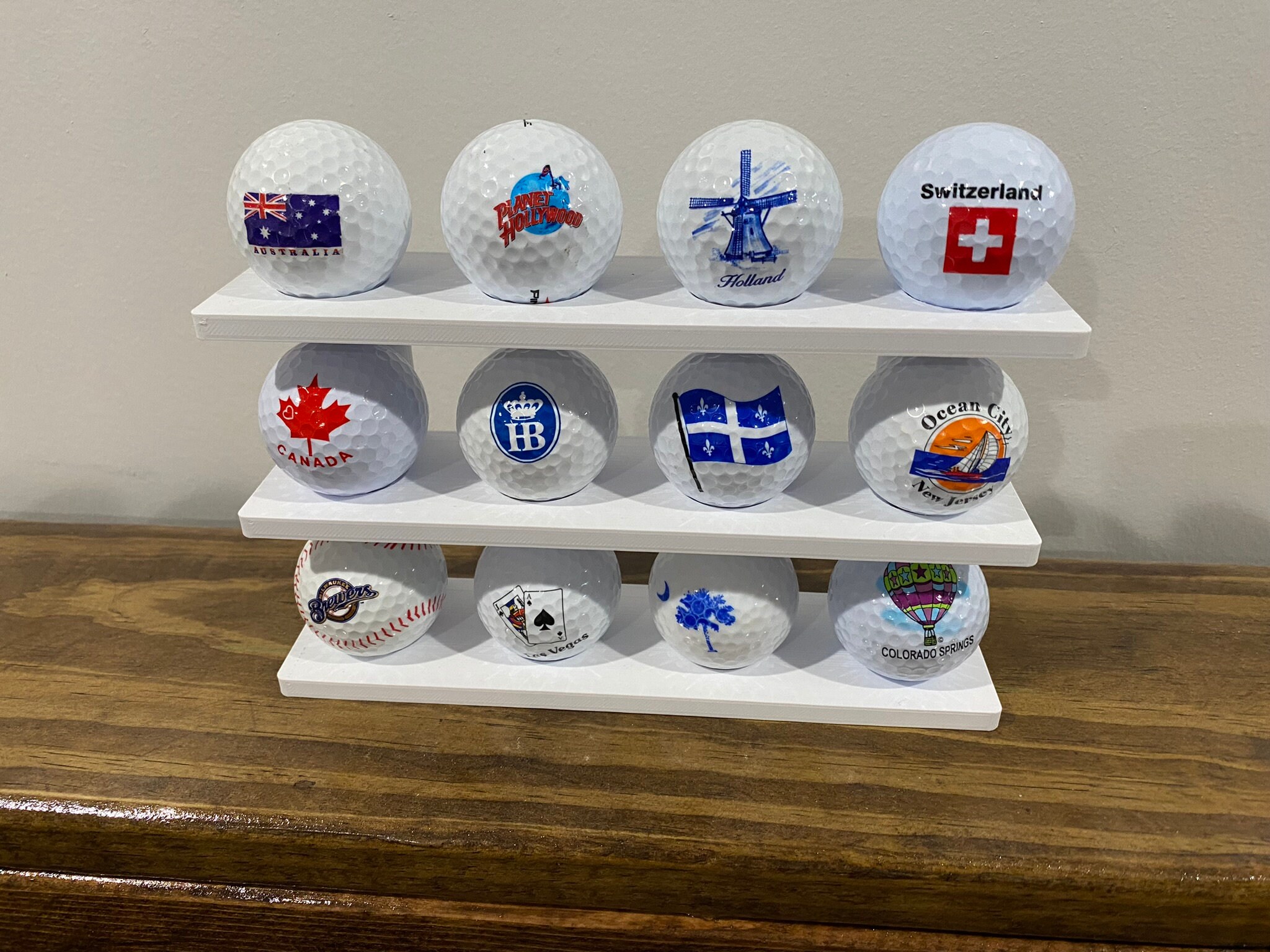Golf Ball Display Stand: Holds 12 Golf Balls - Etsy