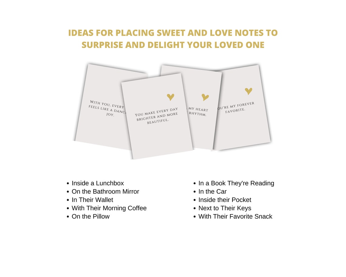 80 Sweet Notes, Love Notes, Cute Cards, for Him, for Her, Cards ...