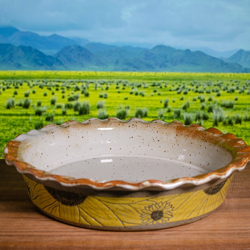 10 Ceramic Pie Dish - Etsy