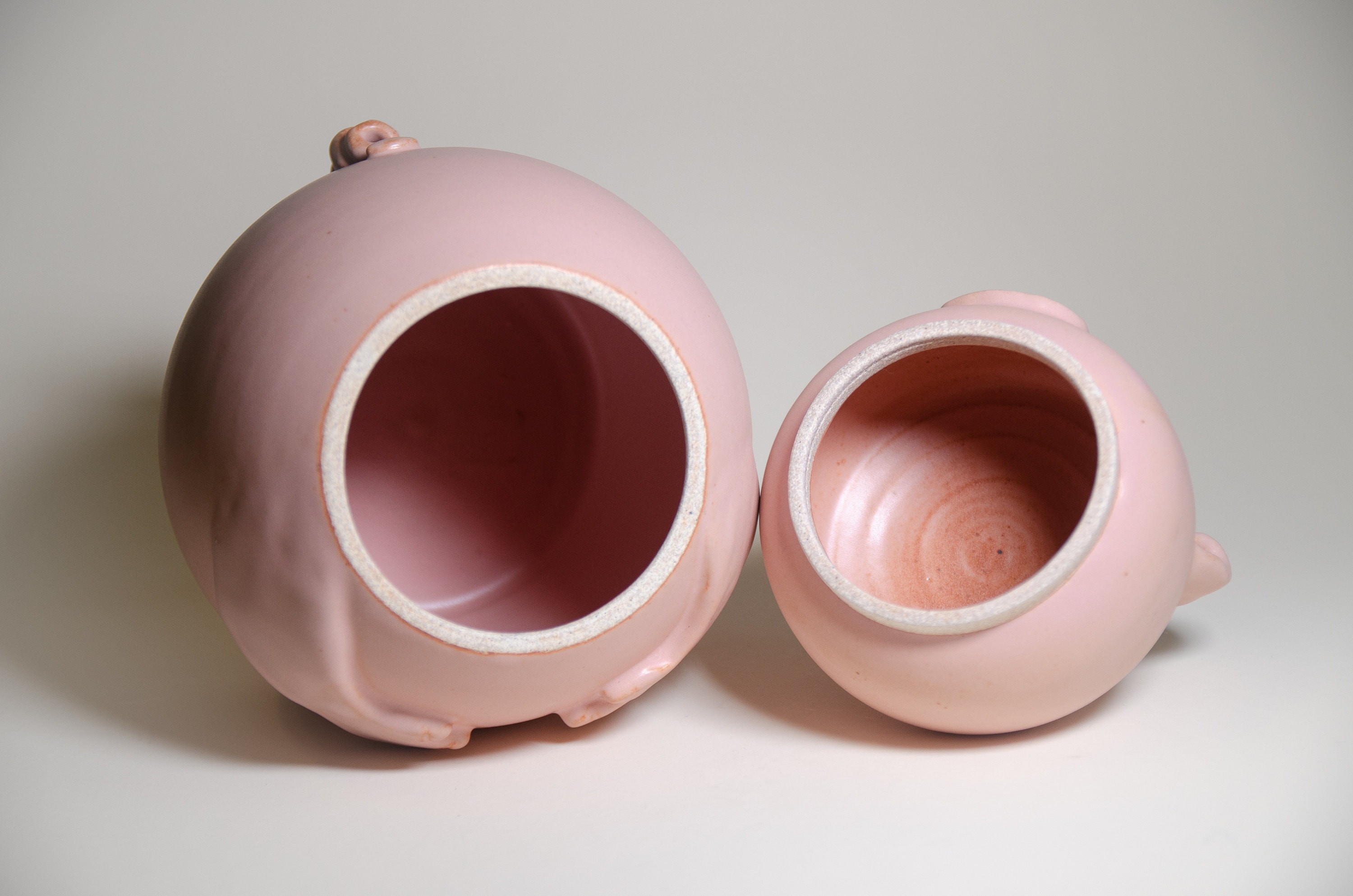 Pink Pig Cookie Jar – Handmade Ceramic Snack Jar, Whimsical Farm Animal ...