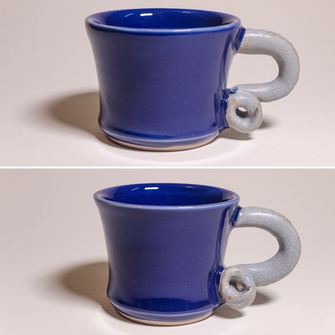 Blue Octopus Tentacle Mugs – Wheel-thrown Handmade Ceramic Cup, Wide ...