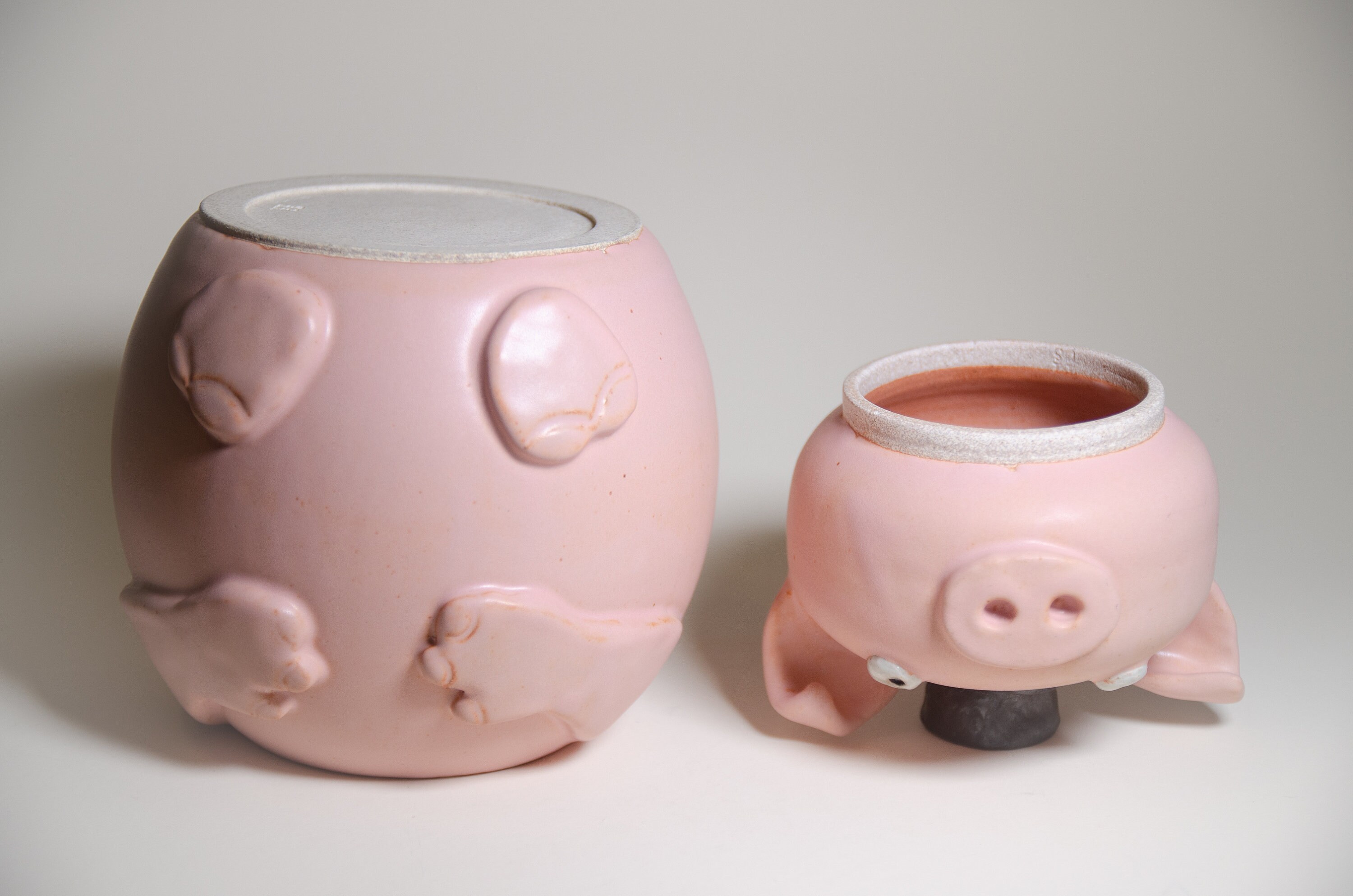 Pink Pig Cookie Jar – Handmade Ceramic Snack Jar, Whimsical Farm Animal ...