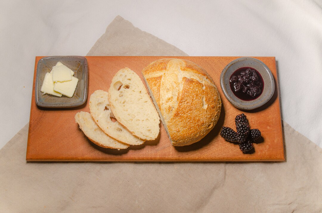 16 Rectangular Bread Board Set, Mahogany Cheese Board Set, Wooden ...