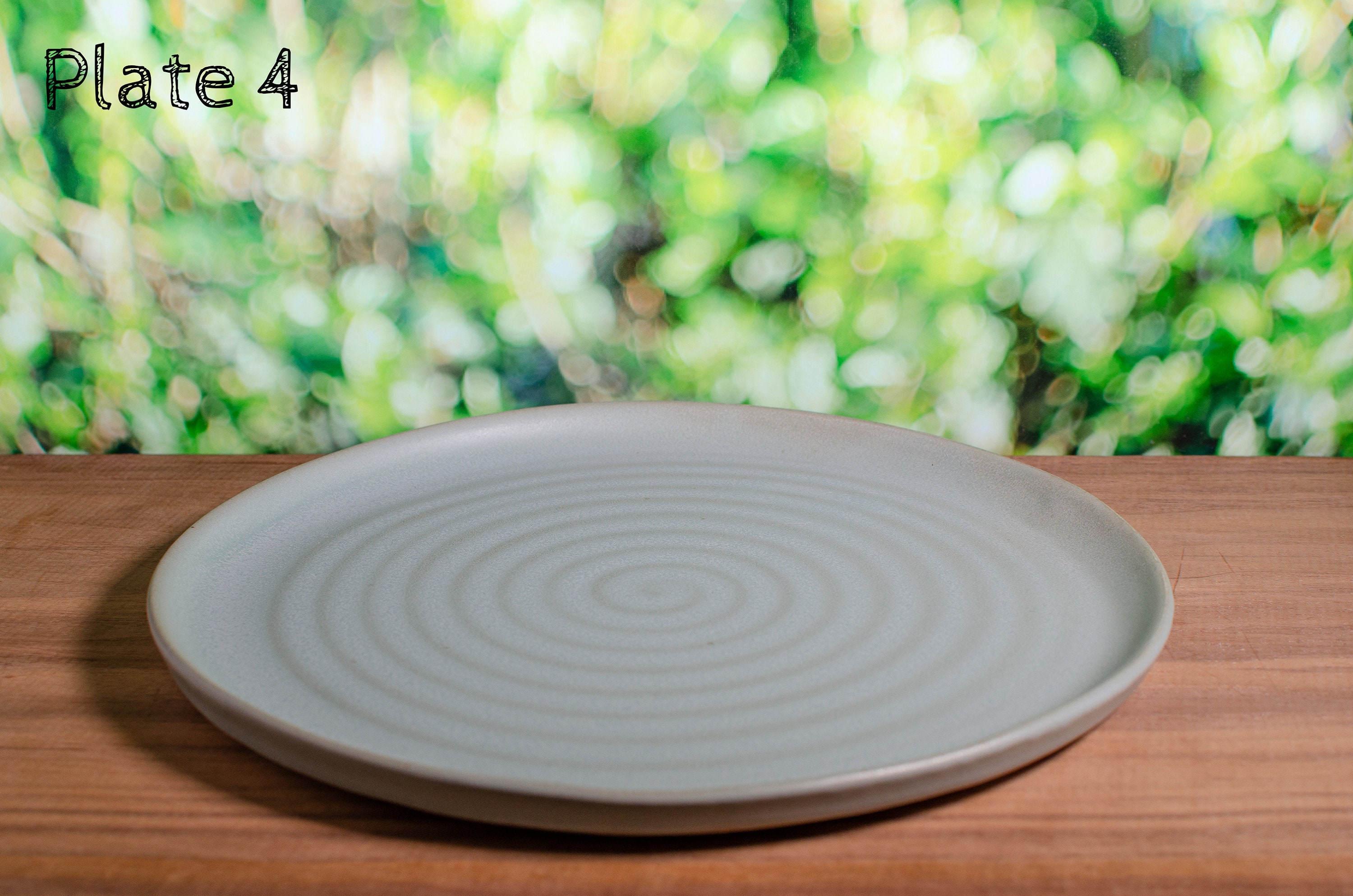 Slate Blue Ceramic Dinner Plates Wheel-thrown Blue Grey Round Plates ...