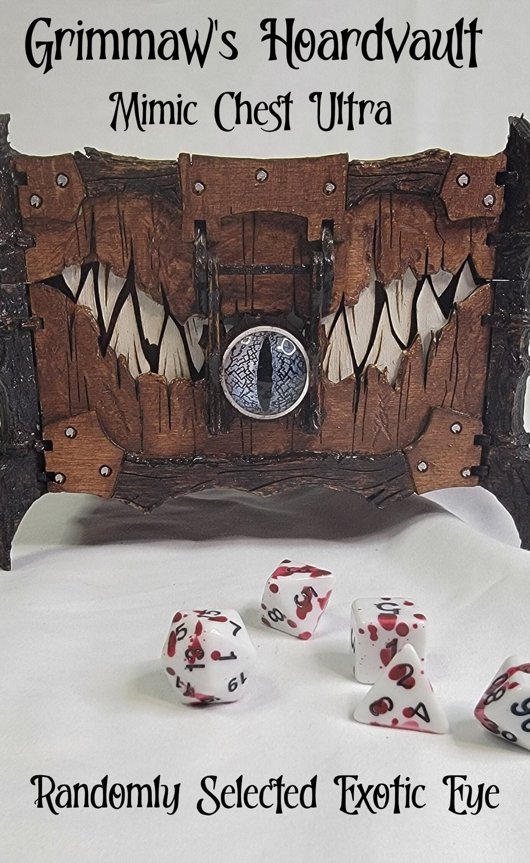 Handcrafted Mimic Chest Dnd & MTG Deck Box Custom Dice Holder - Etsy
