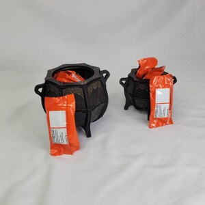 Handmade Wood Halloween Witch Cauldron | Halloween Decor for Candy ...