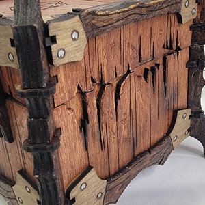 Handcrafted Mimic Chest – Dnd & MTG Deck Box – Custom Dice Holder - Etsy