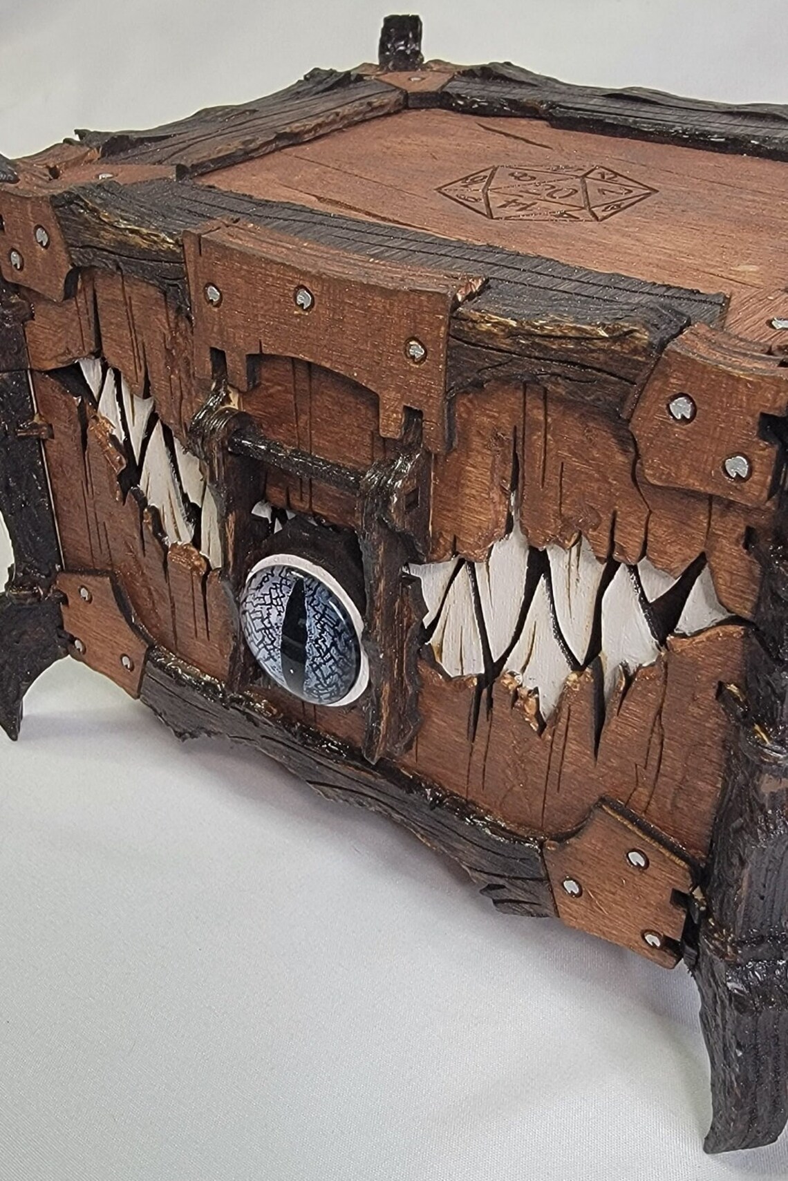 Handcrafted Mimic Chest Dnd & MTG Deck Box Custom Dice Holder - Etsy