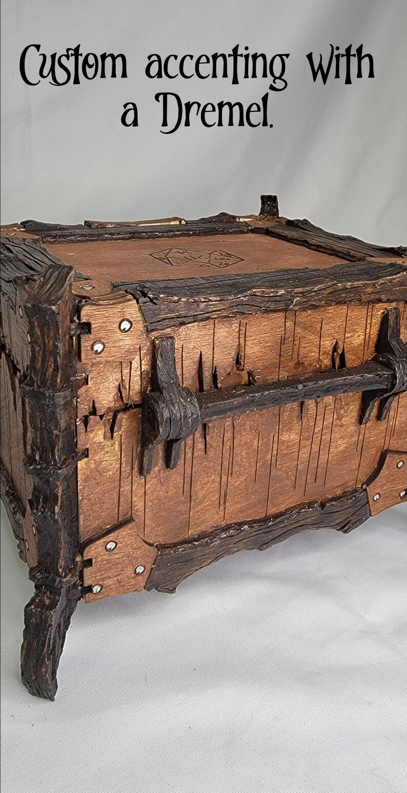 Handcrafted Mimic Chest Dnd & MTG Deck Box Custom Dice Holder - Etsy