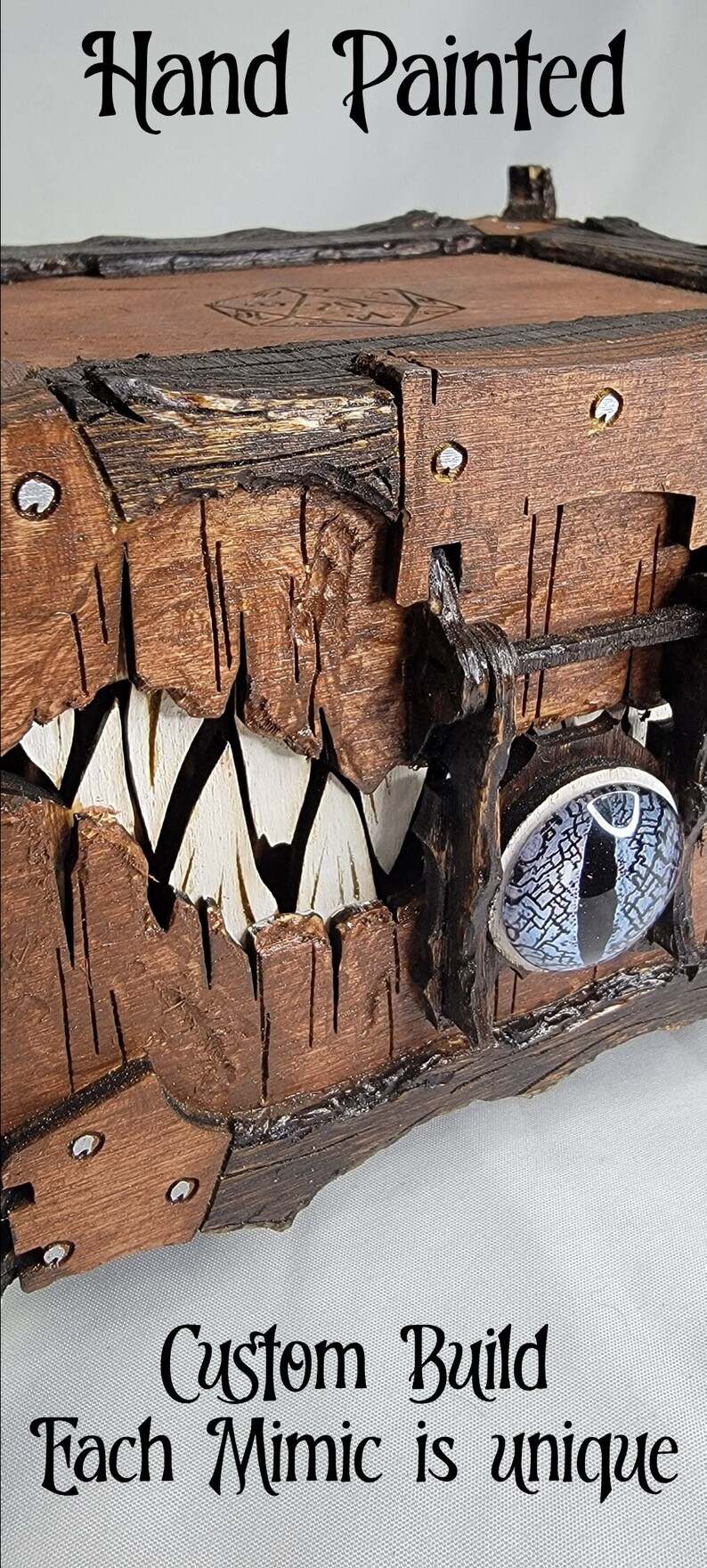 Handcrafted Mimic Chest Dnd & MTG Deck Box Custom Dice Holder - Etsy
