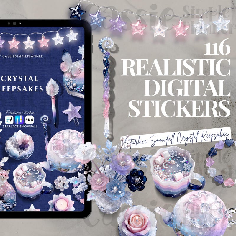 Purple Stickers Crystal - Etsy