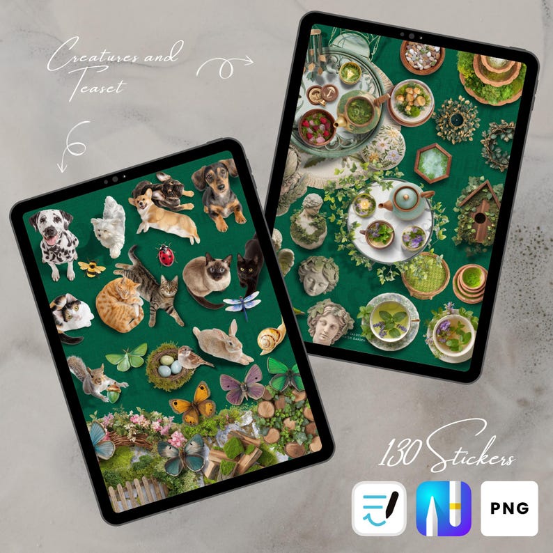 Realistic Digital Sticker | the Enchanted Garden: Creatures & Curios ...