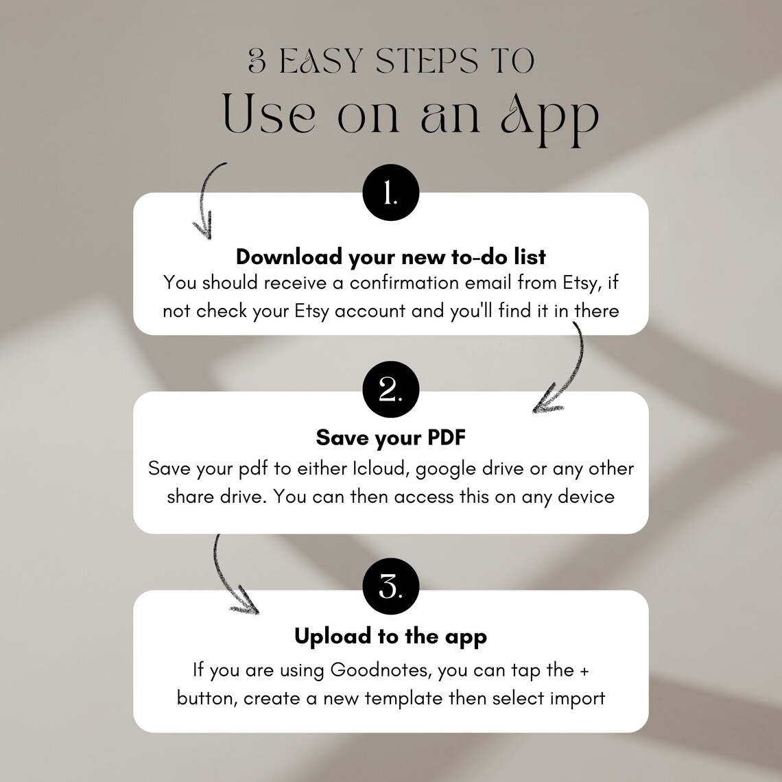 Minimalist to Do List Printable to Do List Digital iPad to Do List to ...