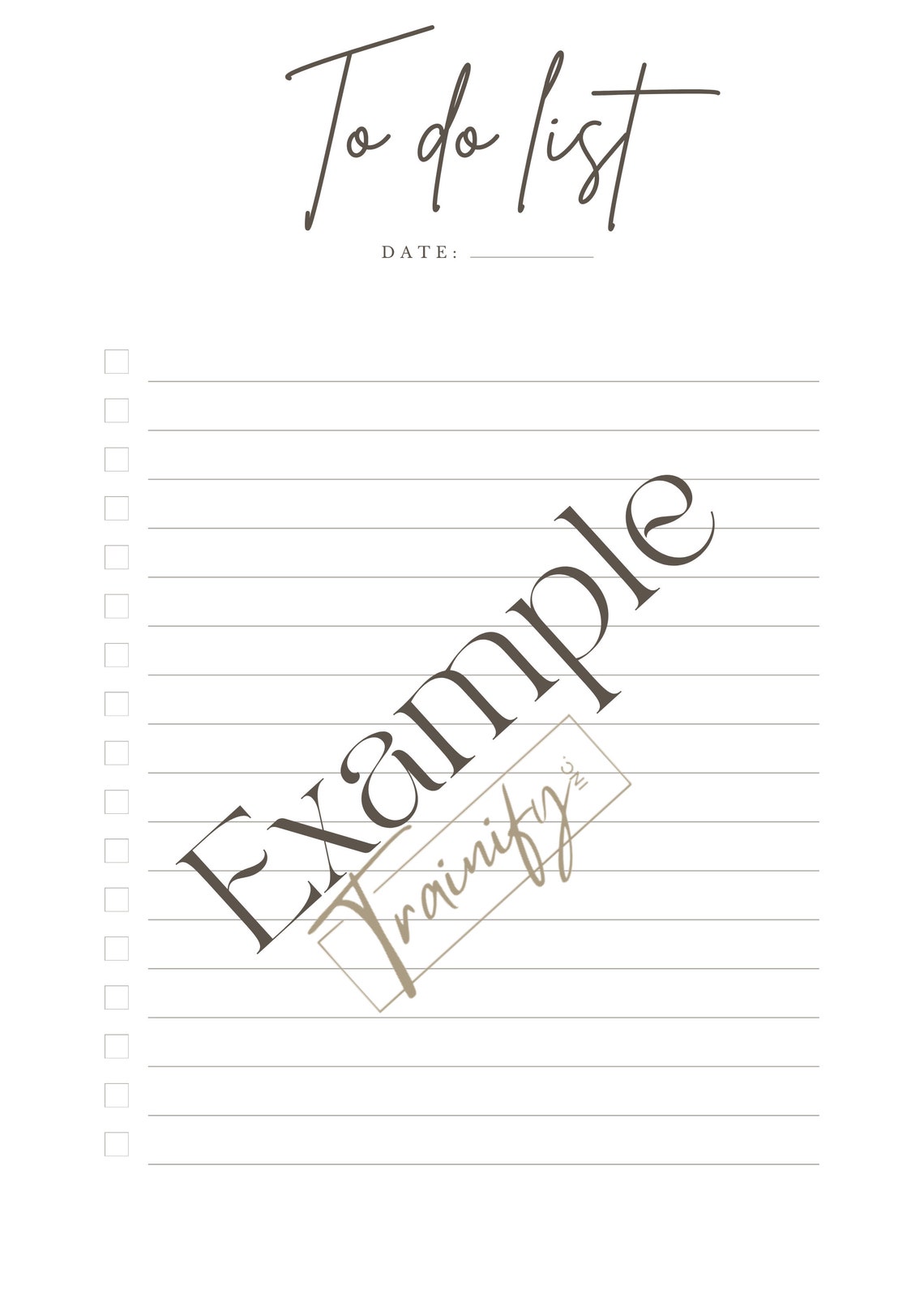 Minimalist to Do List Printable to Do List Digital iPad to Do List to ...