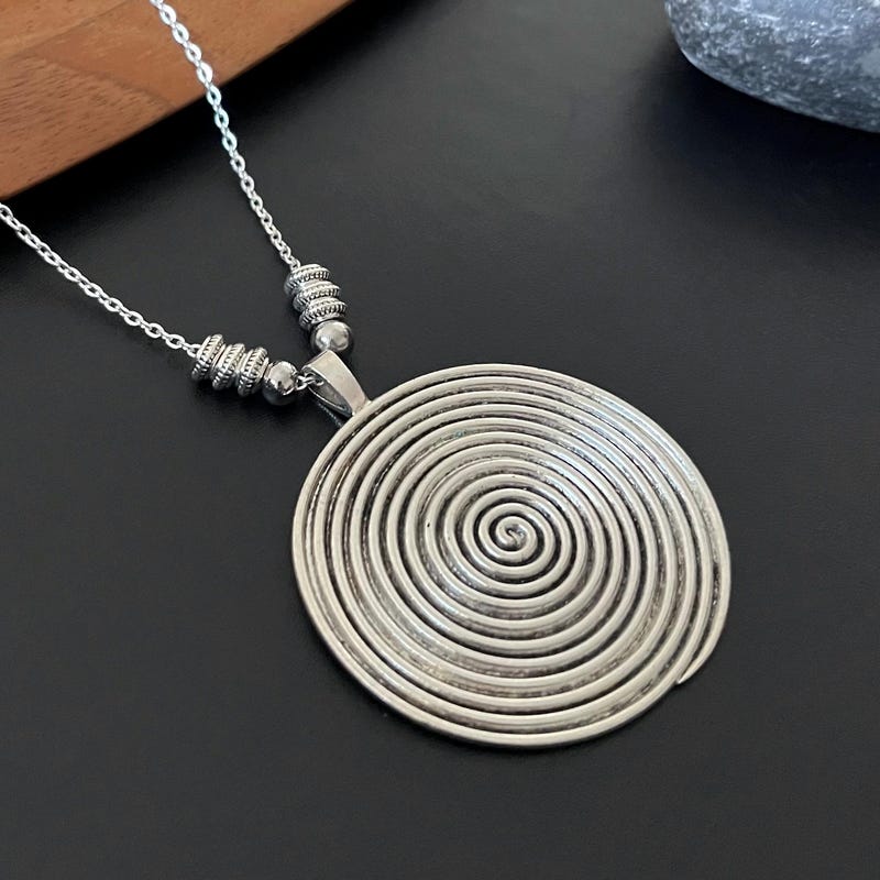 Spiral Necklace - Etsy