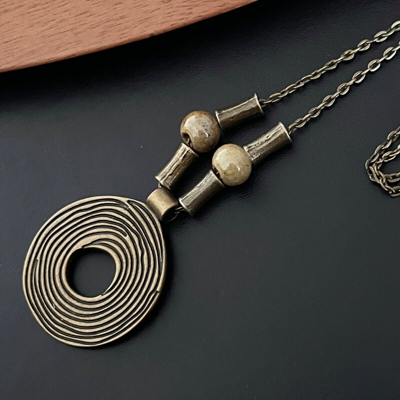 Long Boho Necklace - Etsy
