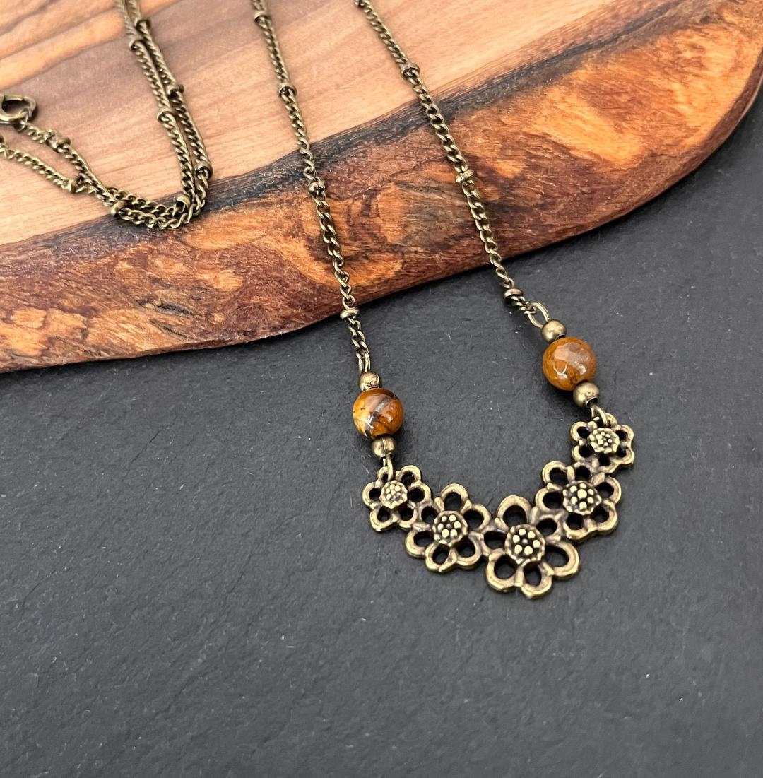 Boho Necklaces Bronze Necklaces Boho Necklaces for Women - Etsy