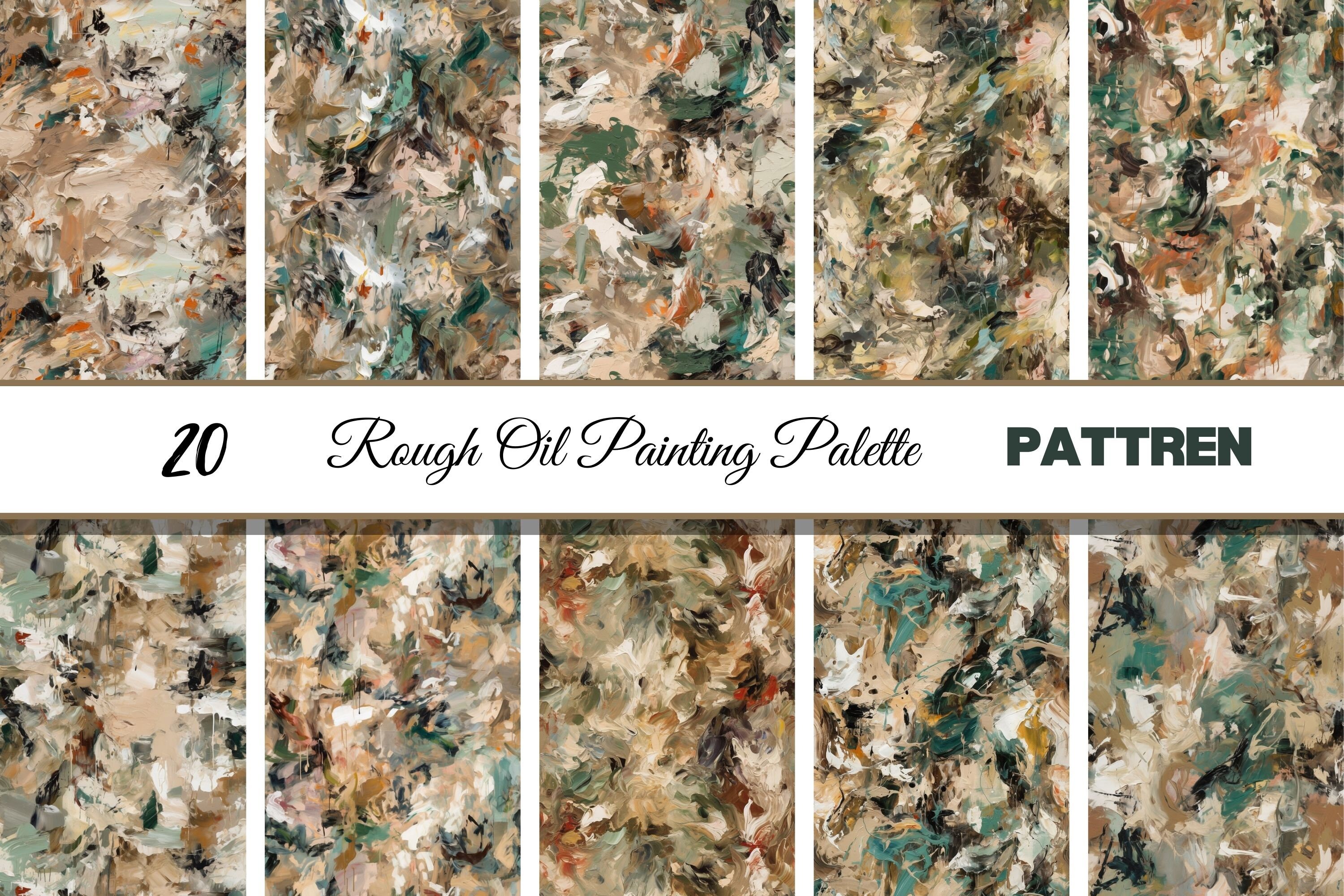 Abstract Digital Paper Rough Oil Pattern Unique and Earth Tone - Etsy