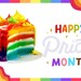 Rainbow Cakes Clipart, Birthday Cupcake, Party Cakes Clipart ...