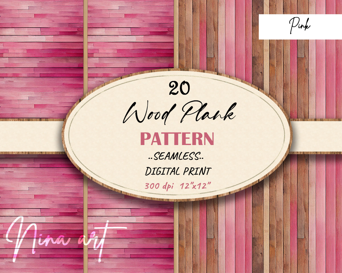 Pink Wood Digital Paper Rustic Wood Texture Wooden Planks - Etsy
