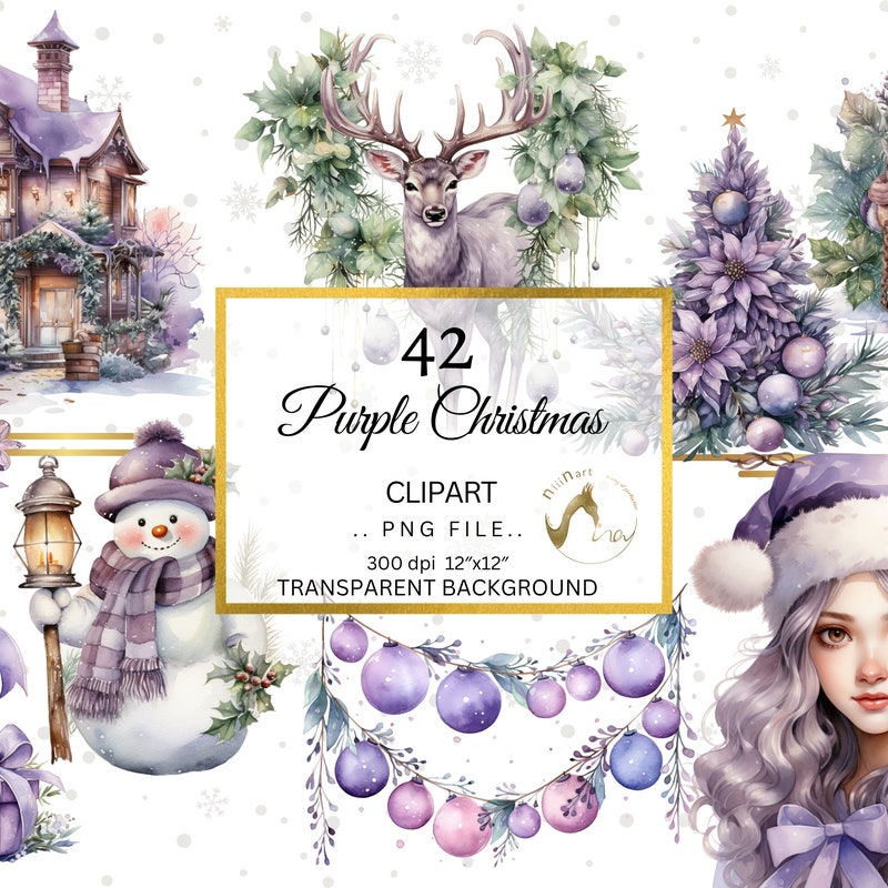 Purple Christmas - Etsy