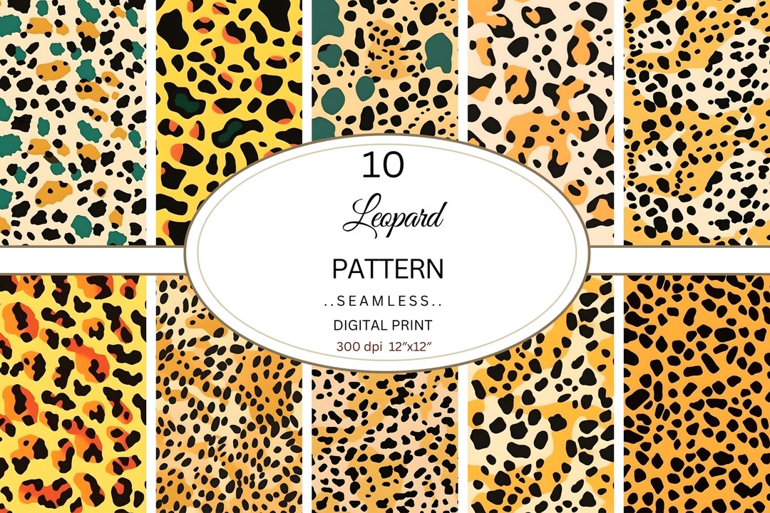 Seamless Cheetah Pattern, Colorful Animal Print, Leopard Pattern ...