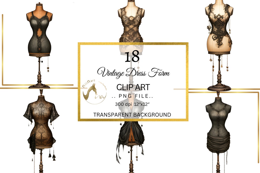 Vintage Dress Forms, Vintage Mannequins, DIGITAL Victorian Dress Form ...