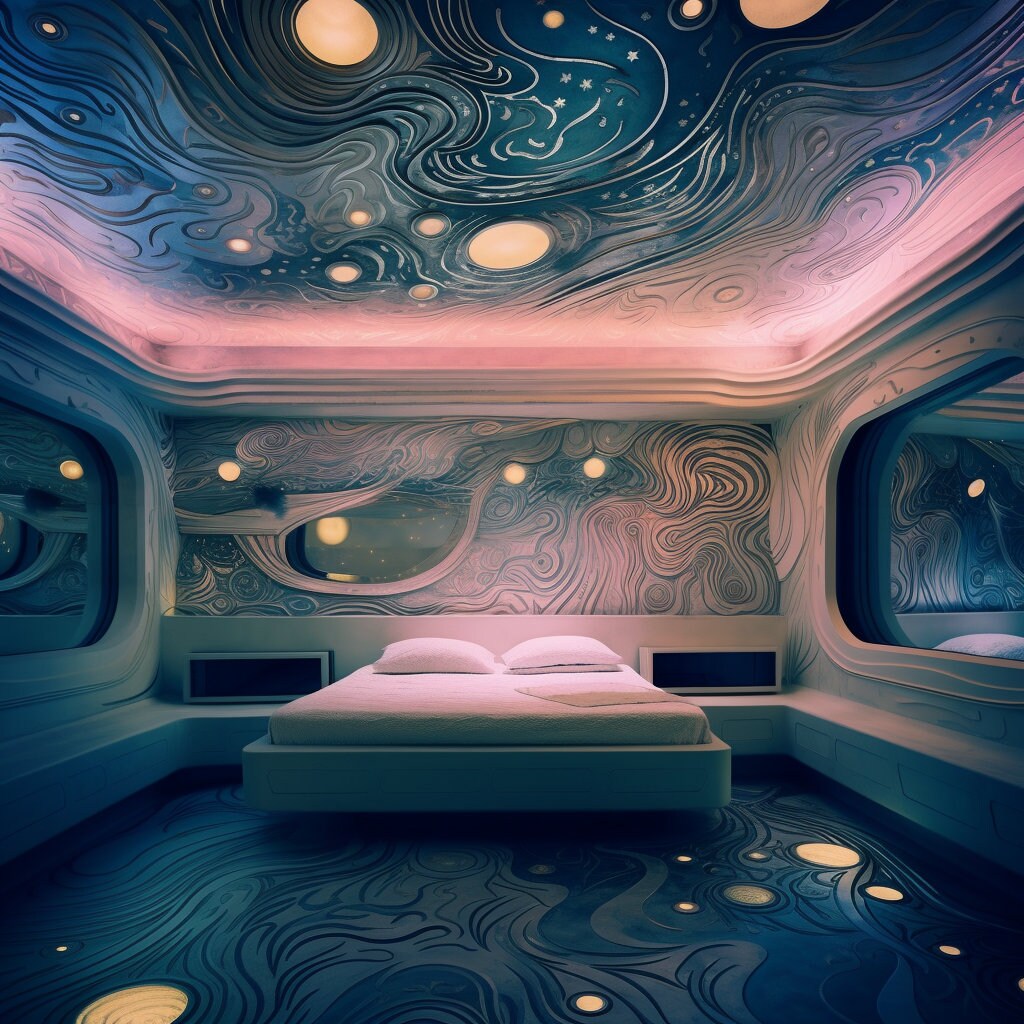 Seamless Night Sky Digital Pattern Starry Night Van Gogh - Etsy