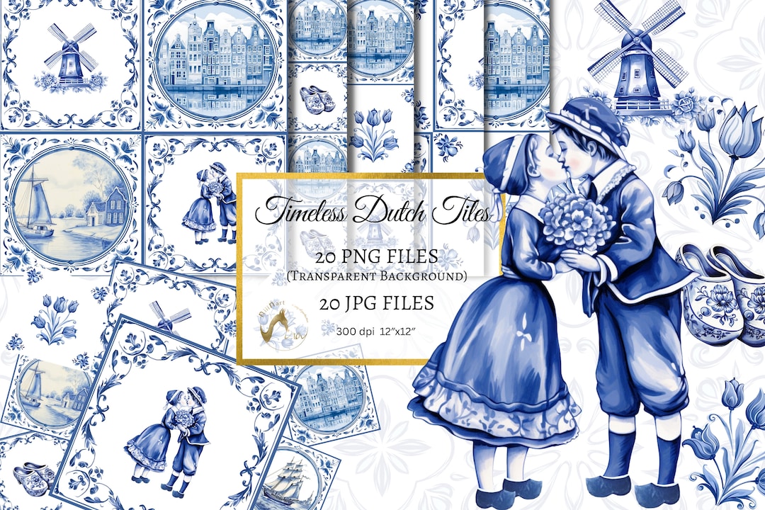 Timeless Delft Tiles in Blue and White, Traditional Dutch Tiles and ...