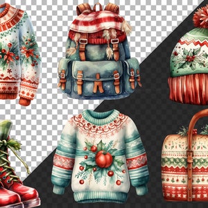 Ugly Christmas Outfits Clipart Bundle, PNG (digital Download) - Etsy